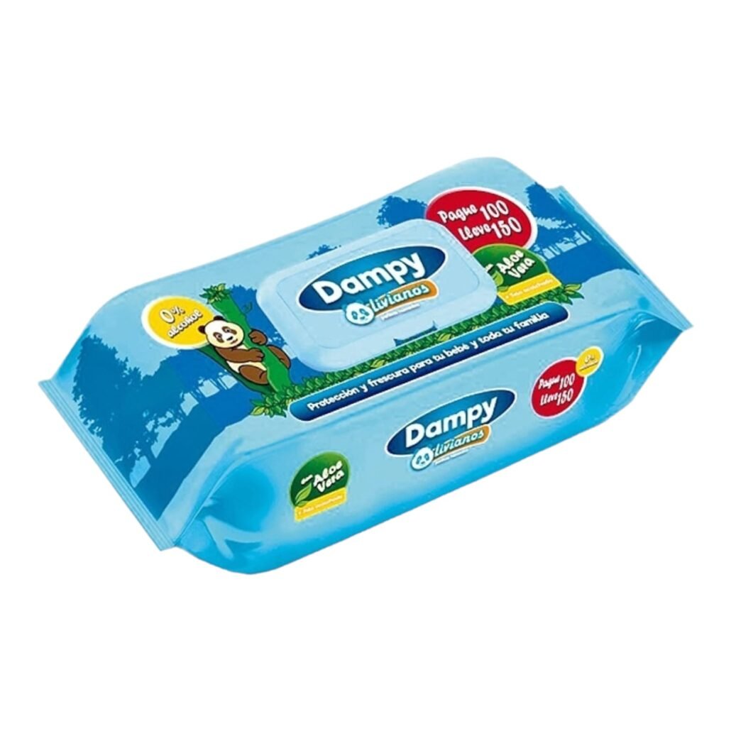 PAÑITOS DAMPY AZUL * 150 UND - Distribuidora Arymar